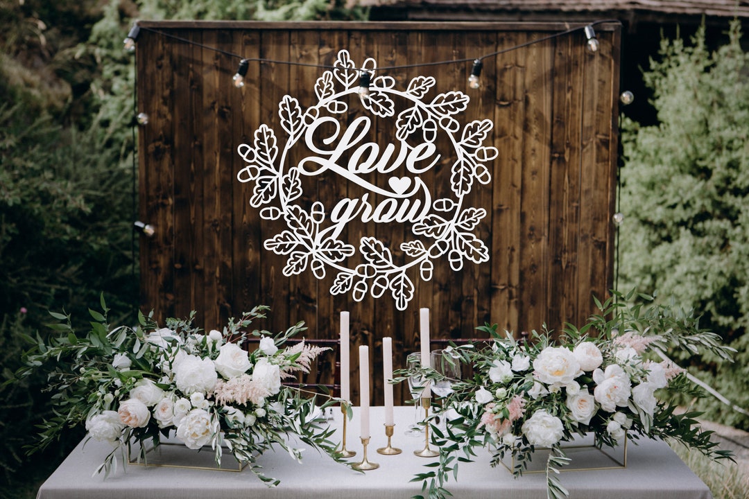 Personalized Wedding Signs for Fall, Wooden Wedding Name Signs With ...