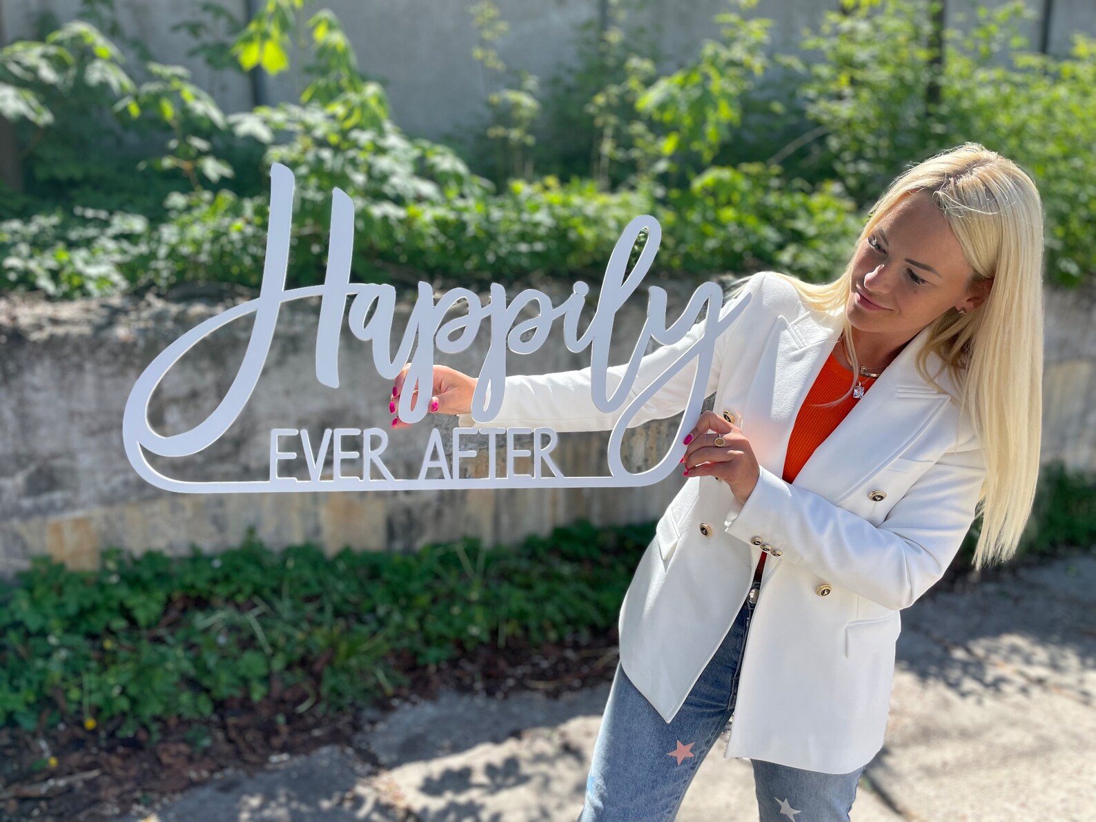 Happily Ever After Sign, Happily Ever After Wedding Sign, Wedding ...