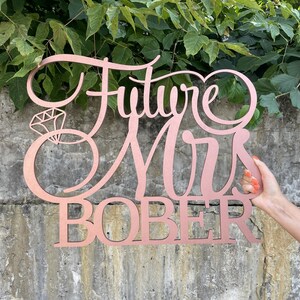 Future Mrs Sign, Bridal Shower Banner, Personalized Bride to Be Party ...
