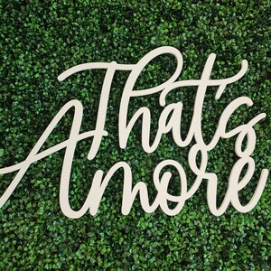 Thats Amore Sign for Wedding Backdrop , Thats Amore Wedding Decoration ...