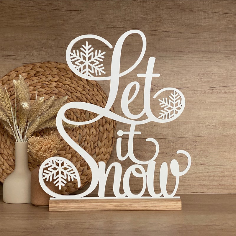 Let It Snow Sign - Etsy