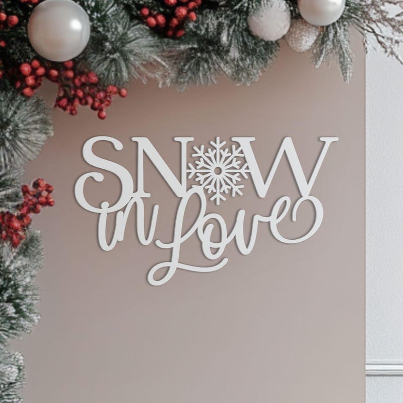 Snow Wood Sign - Etsy