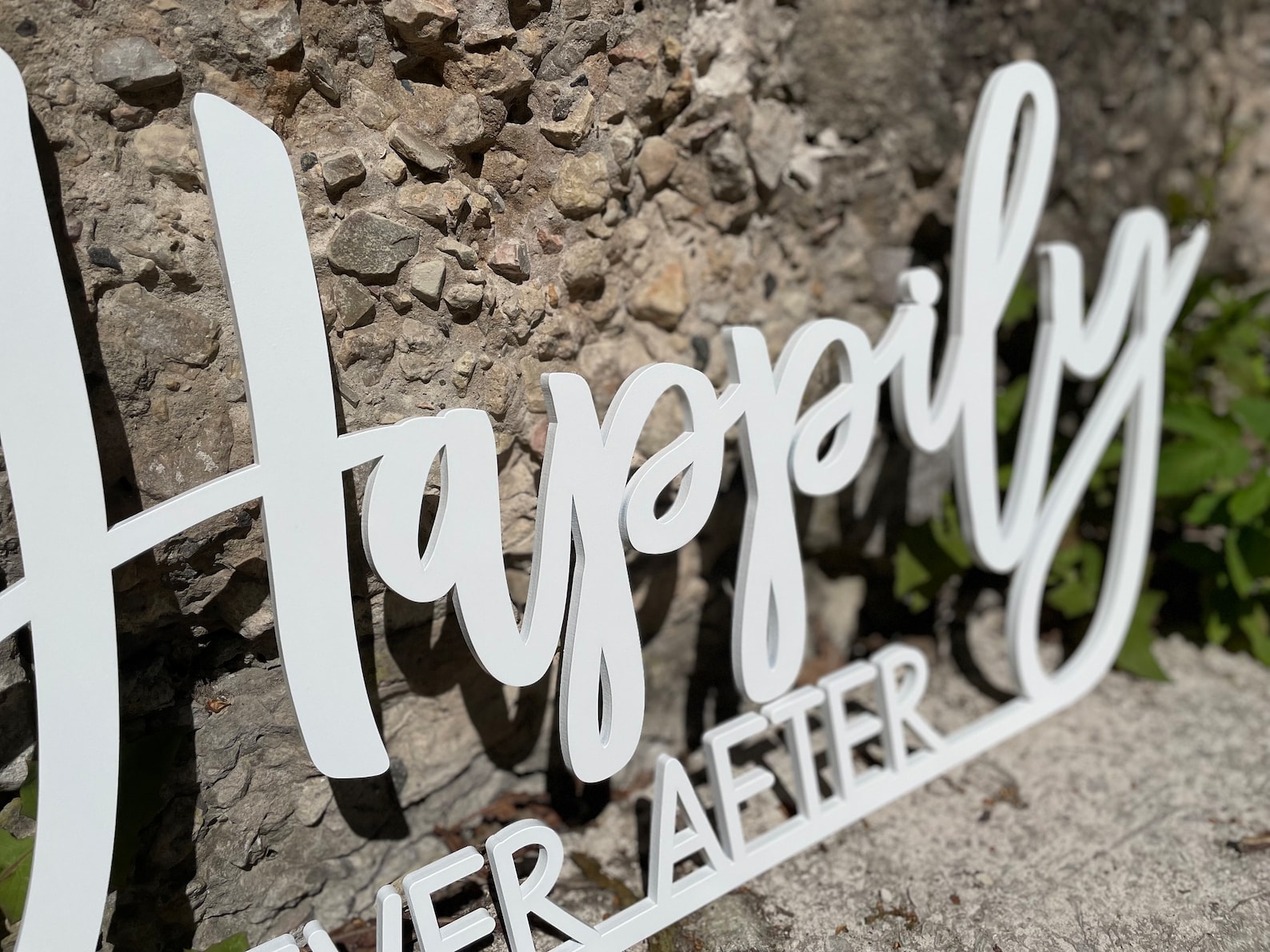 Happily Ever After Sign, Happily Ever After Wedding Sign, Wedding ...