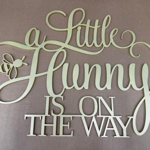A Little Hunny is on the Way Sign for Baby Shower Backdrop Wall ...