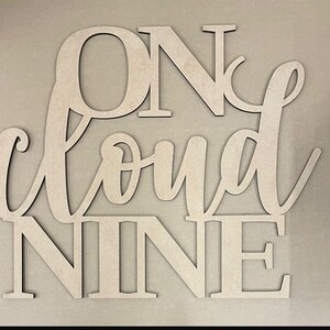 On Cloud Nine Sign, on Cloud 9 Decorations, Cloud Nine Baby Shower ...