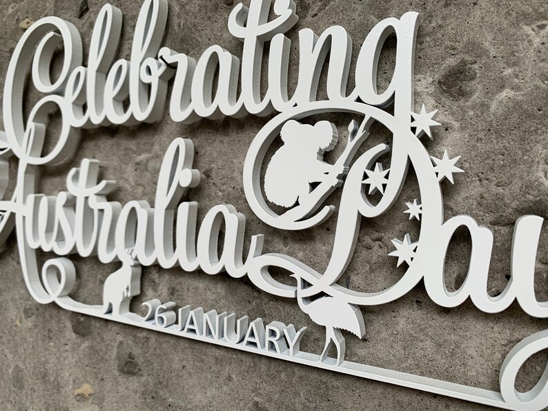Celebrating Australia Day Sign Australia Day Sign Wooden - Etsy