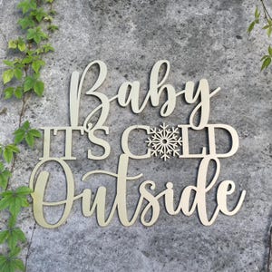 Baby Its Cold Outside Baby Shower Sign for Winter Backdrop Wall ...