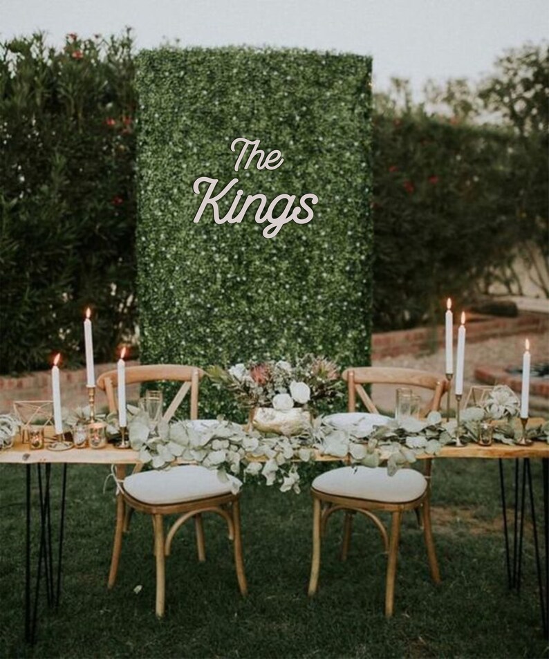 Wedding Last Name Sign Custom Laser Cut Sign Personalized | Etsy