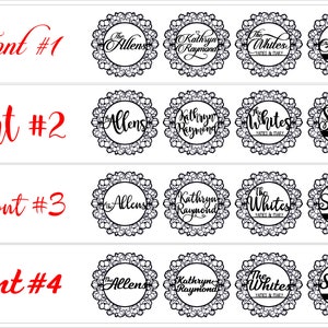 Floral Wedding Sign Circle, Laser Cut Name Sign Wedding With Date, Cut ...