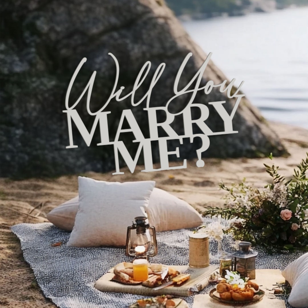 Marry Me Sign for Marriage Proposal Decorations, Will You Marry Me ...