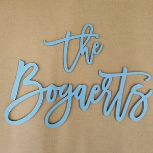 Dusty Blue Wedding Decor, Dusty Blue Wedding, Last Name Sign, Blue ...