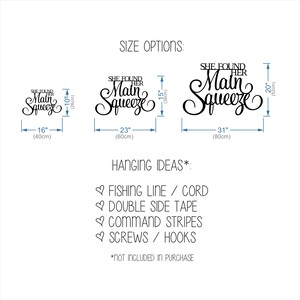 She Found Her Main Squeeze Sign for Bridal Shower Party Backdrop Wall ...