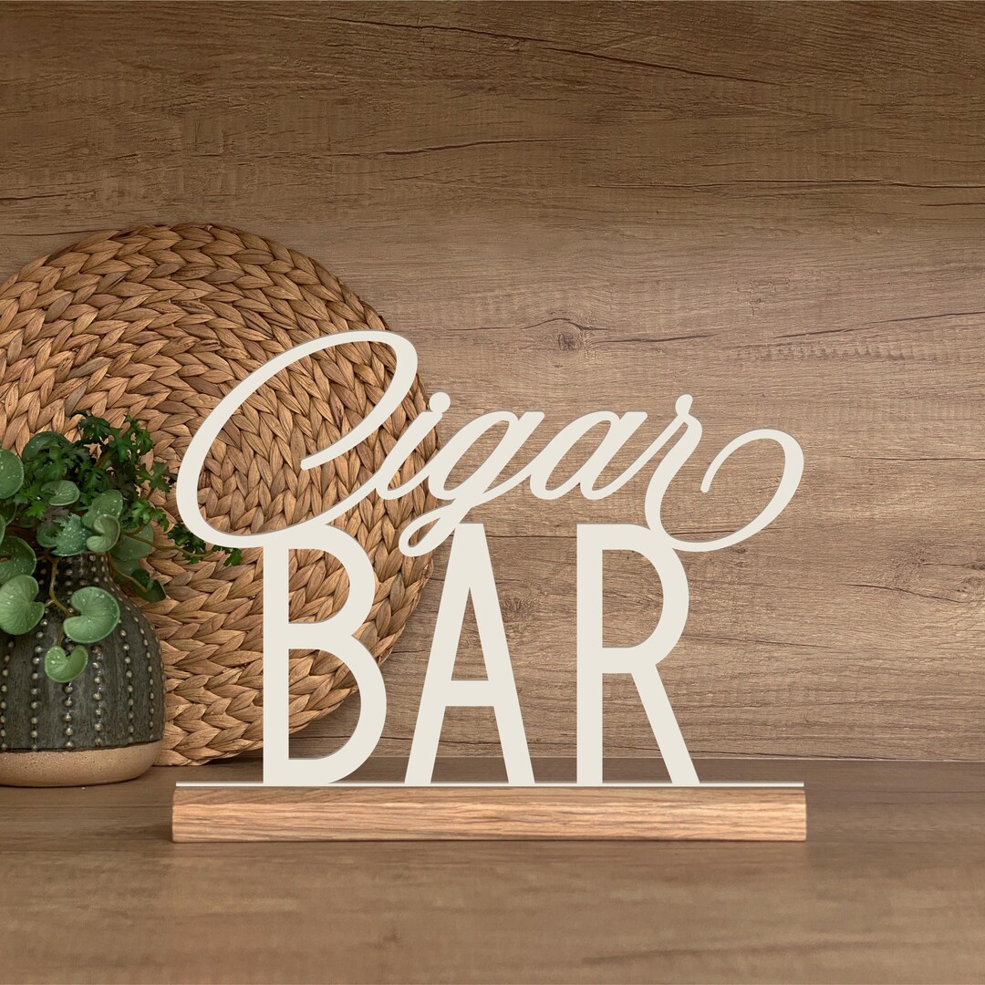 Cigar Bar Sign for Wedding, Showers or Other Parties, Freestanding ...