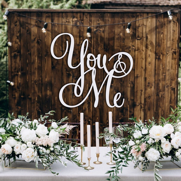 You and Me Sign - Etsy