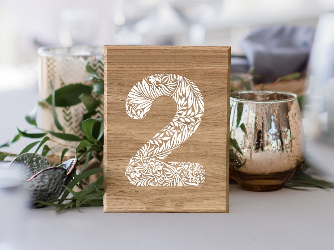 Table Numbers, Wooden Table Numbers, Wedding Table Numbers, Table ...