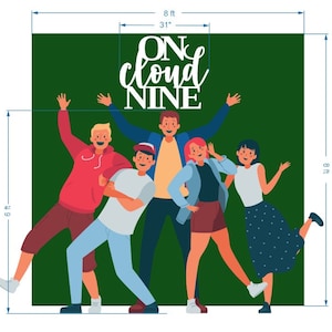 On Cloud Nine Sign, on Cloud 9 Decorations, Cloud Nine Baby Shower ...