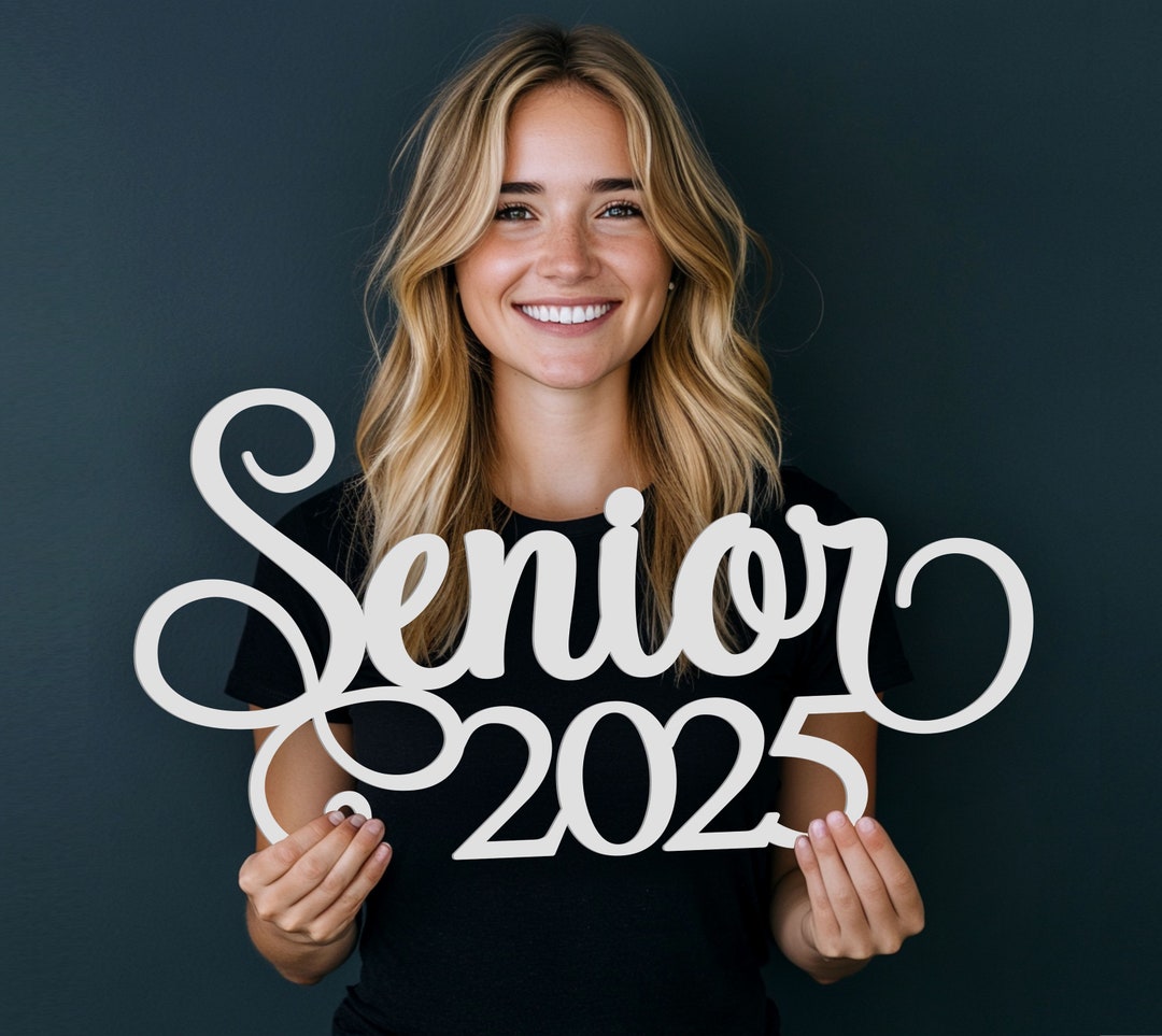 Senior Sign for Pictures, Graduation Party Decor, Senior 2025 Signage ...