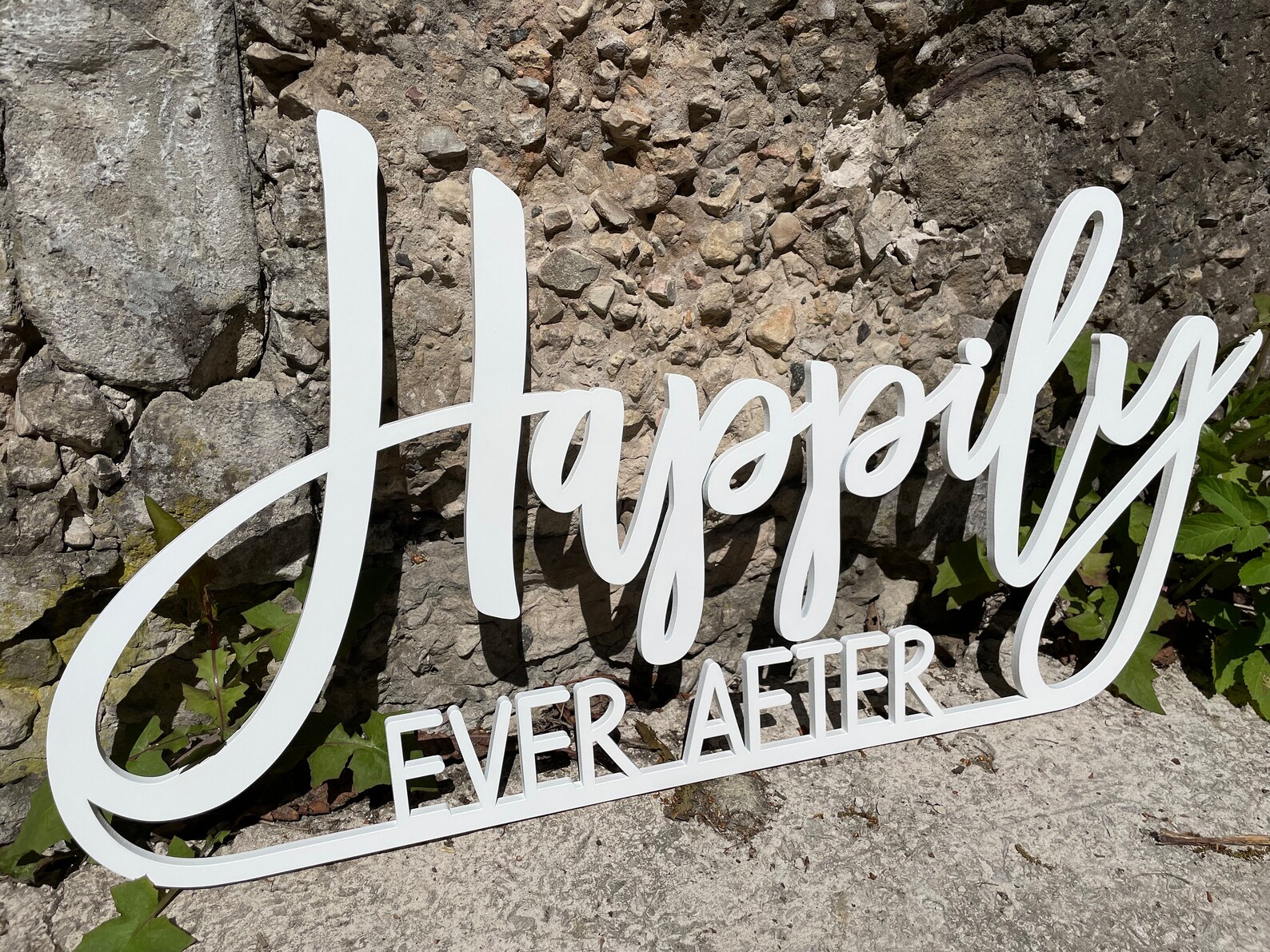 Happily Ever After Sign, Happily Ever After Wedding Sign, Wedding ...