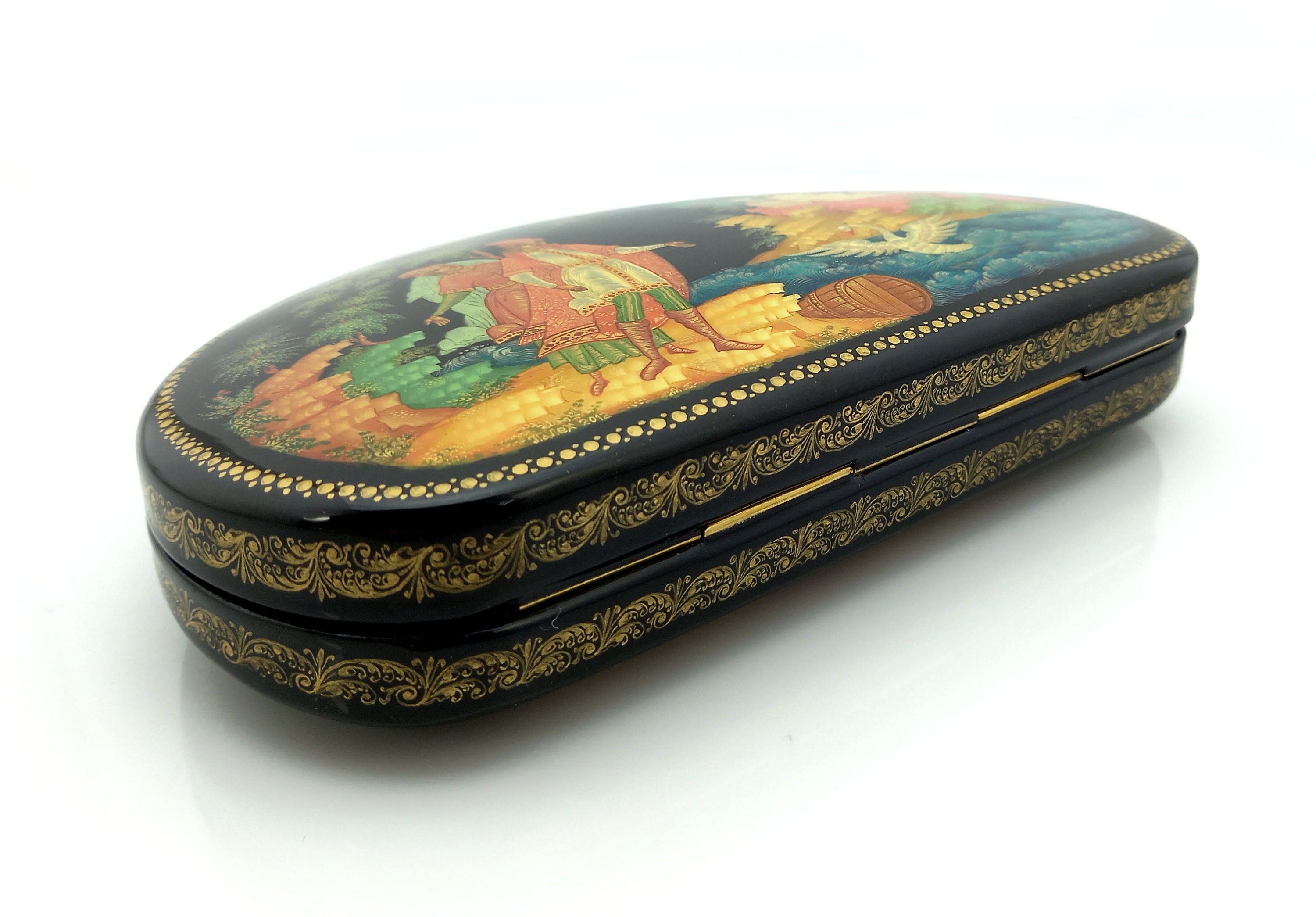 Russian Lacquer Palekh Box Double Side Clutch 2012, Russian Lacquer ...