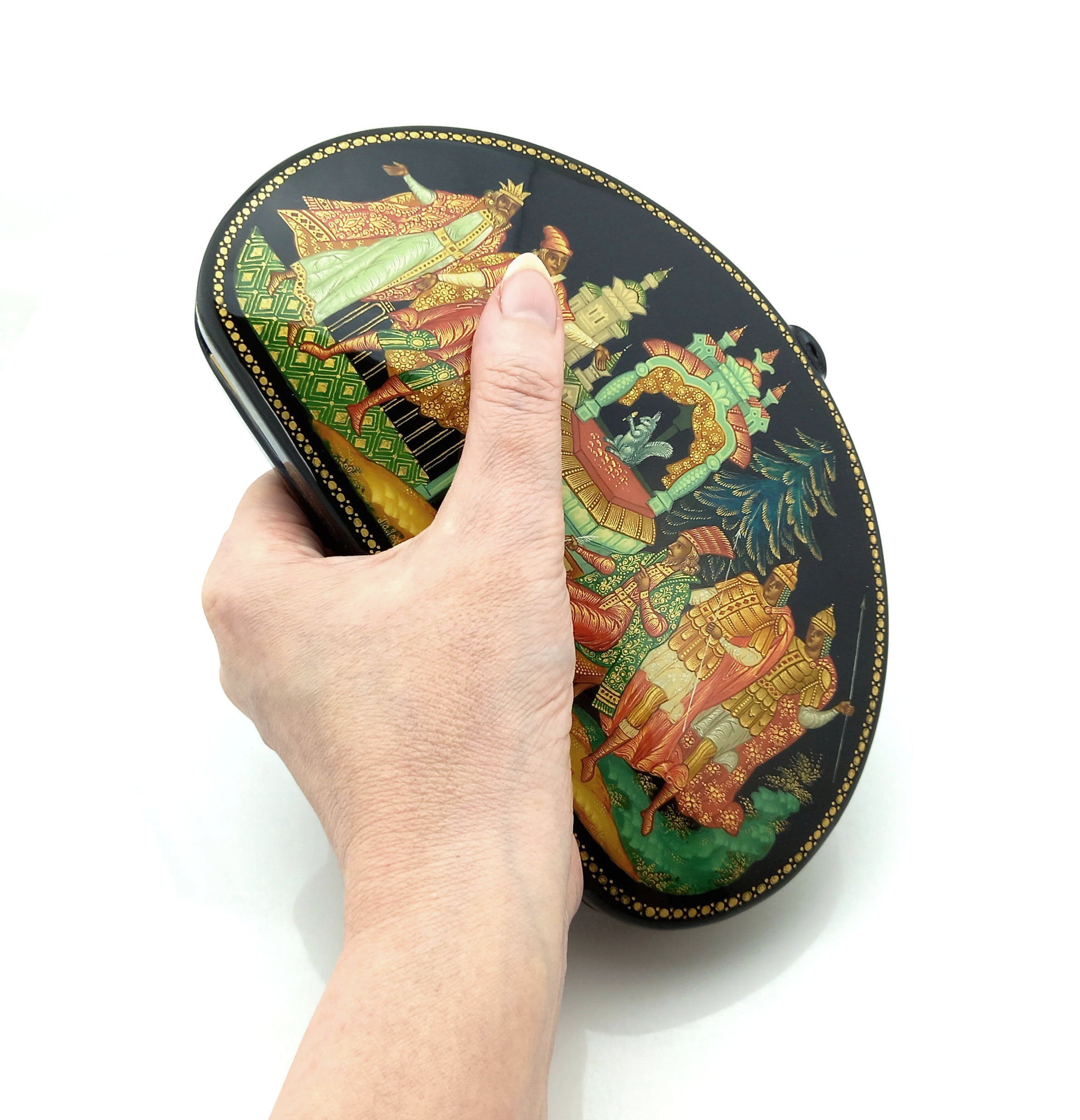 Russian Lacquer Palekh Box Double Side Clutch 2012, Russian Lacquer ...