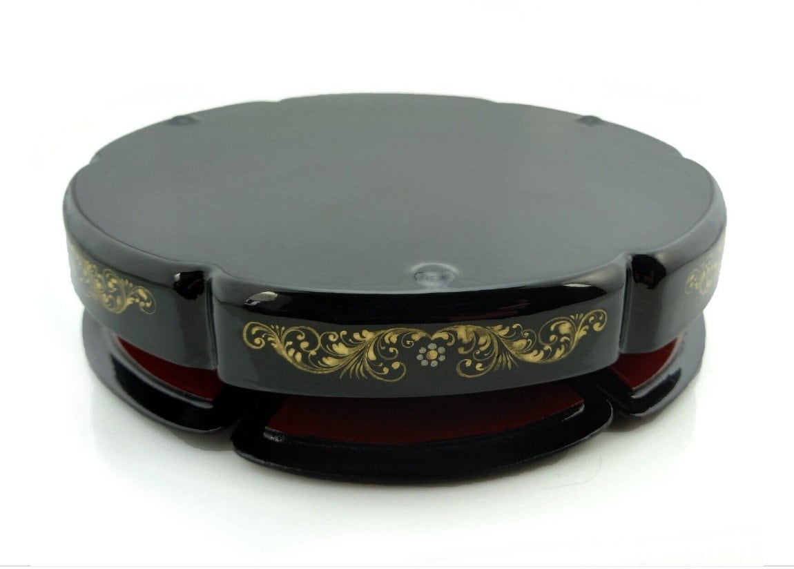 Russian Lacquer Box Genuine Palekh Miniature 100% Handwork, Lacquered ...