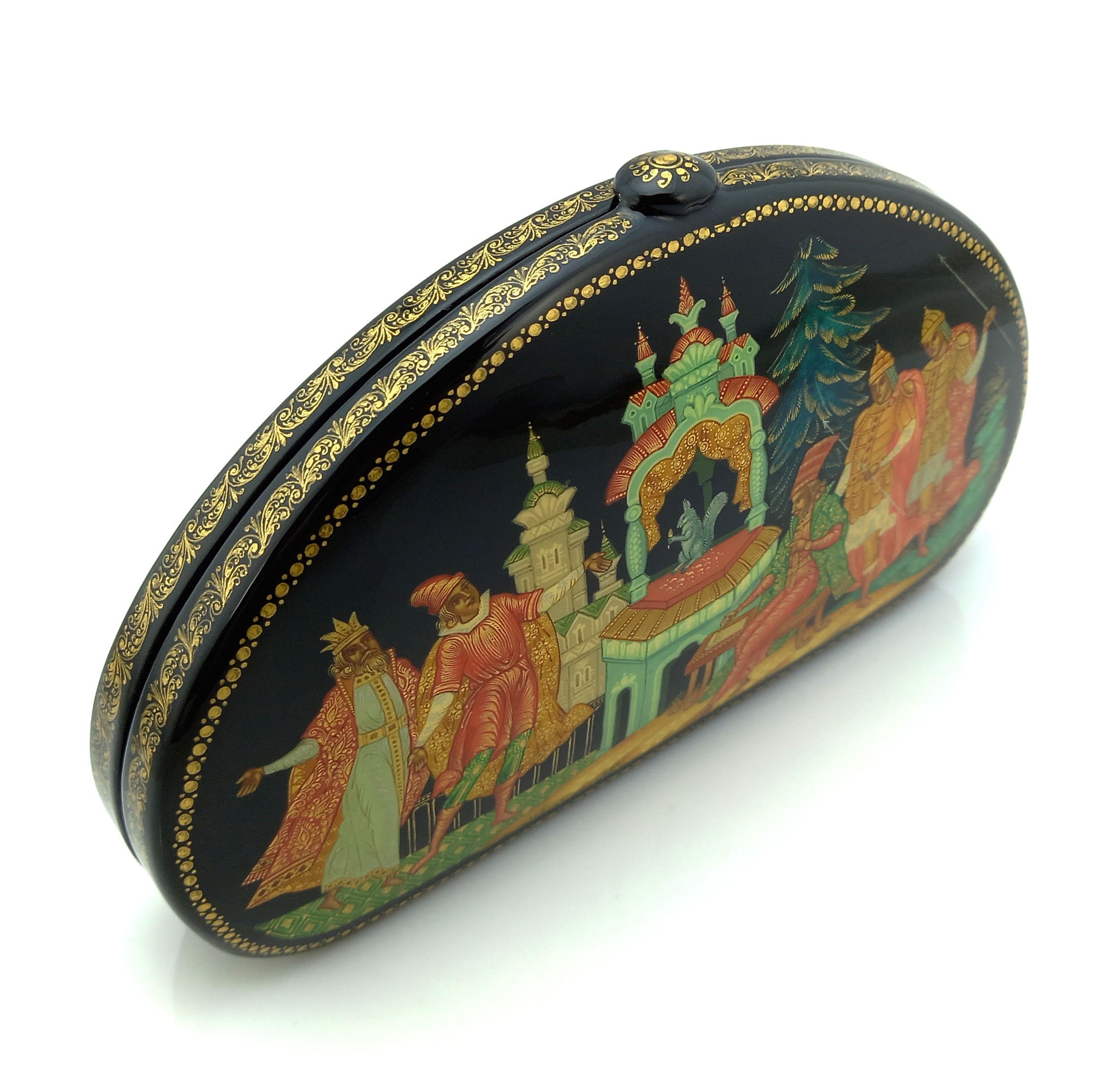 Russian Lacquer Palekh Box Double Side Clutch 2012, Russian Lacquer ...