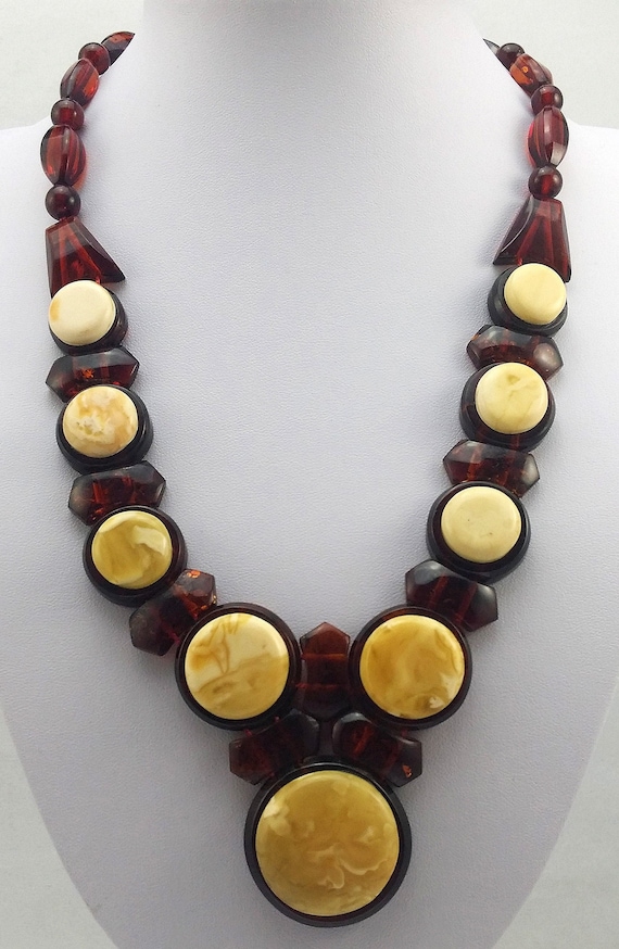 Vintage flat baltic amber - Gem