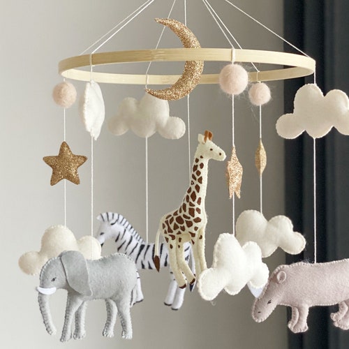 Lion Baby Mobile for Crib Safari Animals Nursery Decor - Etsy