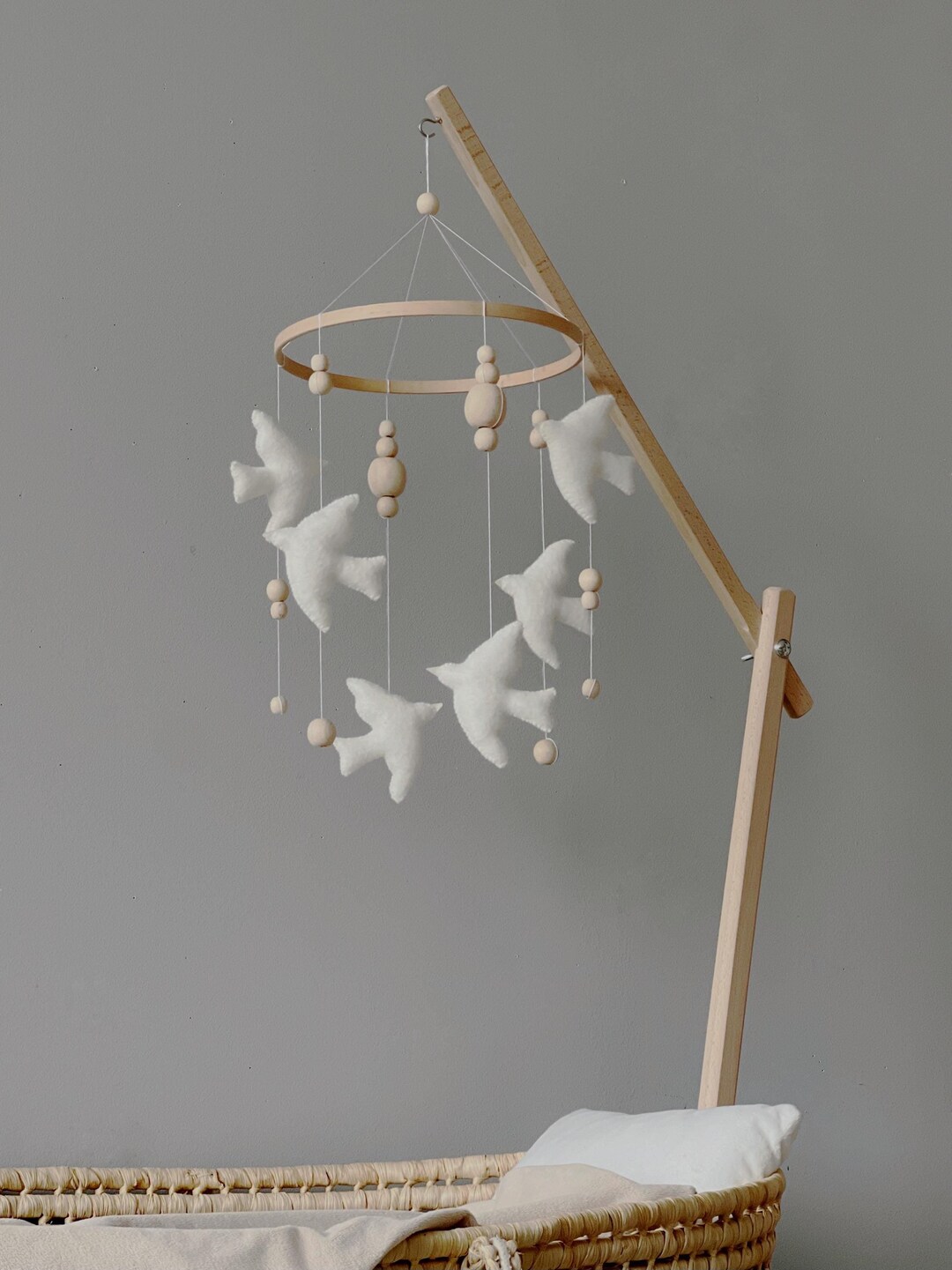 Bird Baby Mobile Baby Girl and Boy Mobile Boho Baby Mobile Minimalist ...
