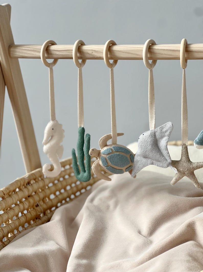 Ocean Baby Gym Toys | Sea Animals, Montessori Nursery Decor ...