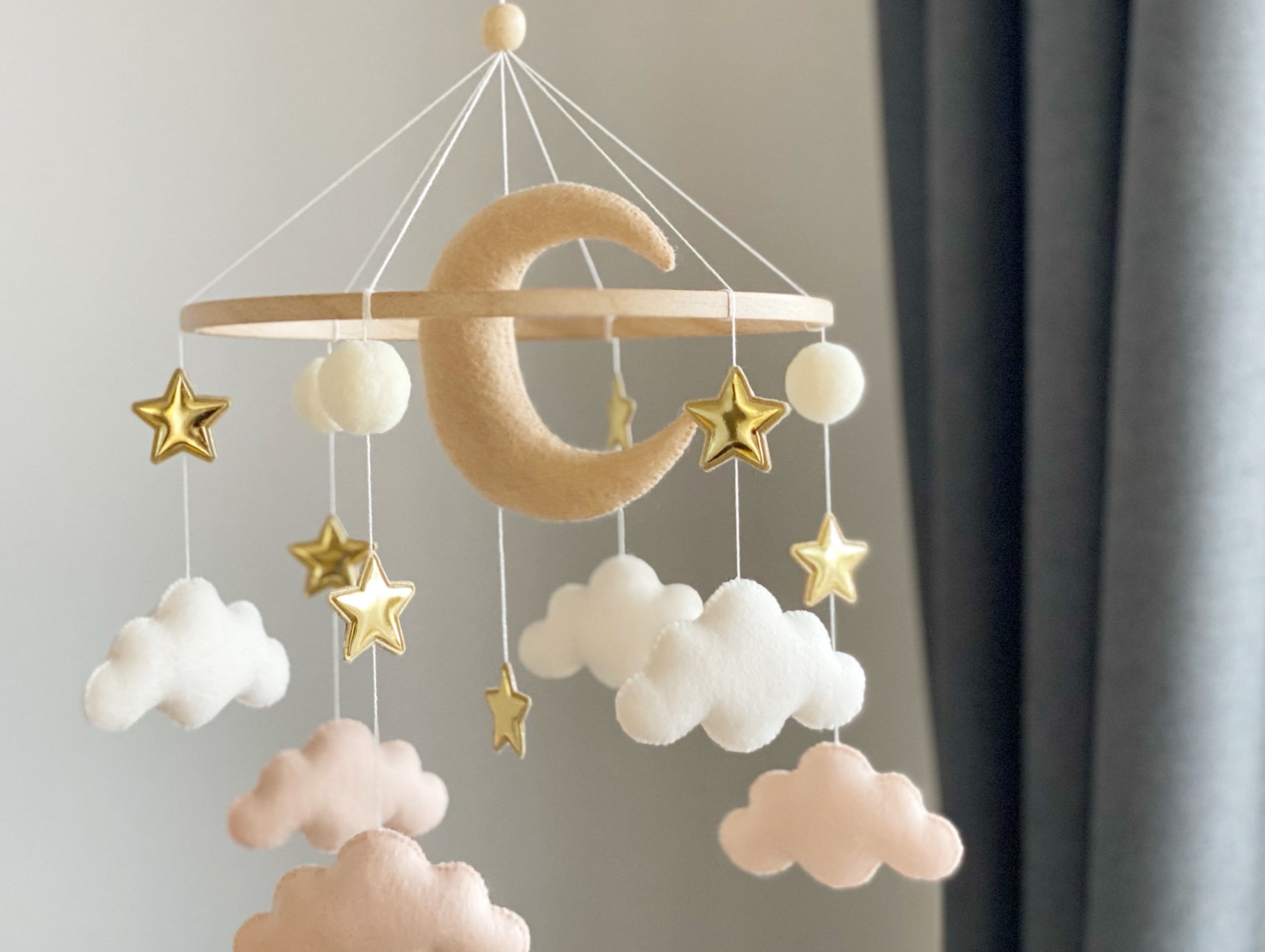 Neutral Baby Mobile Starry Night Baby Mobile Baby Crib - Etsy