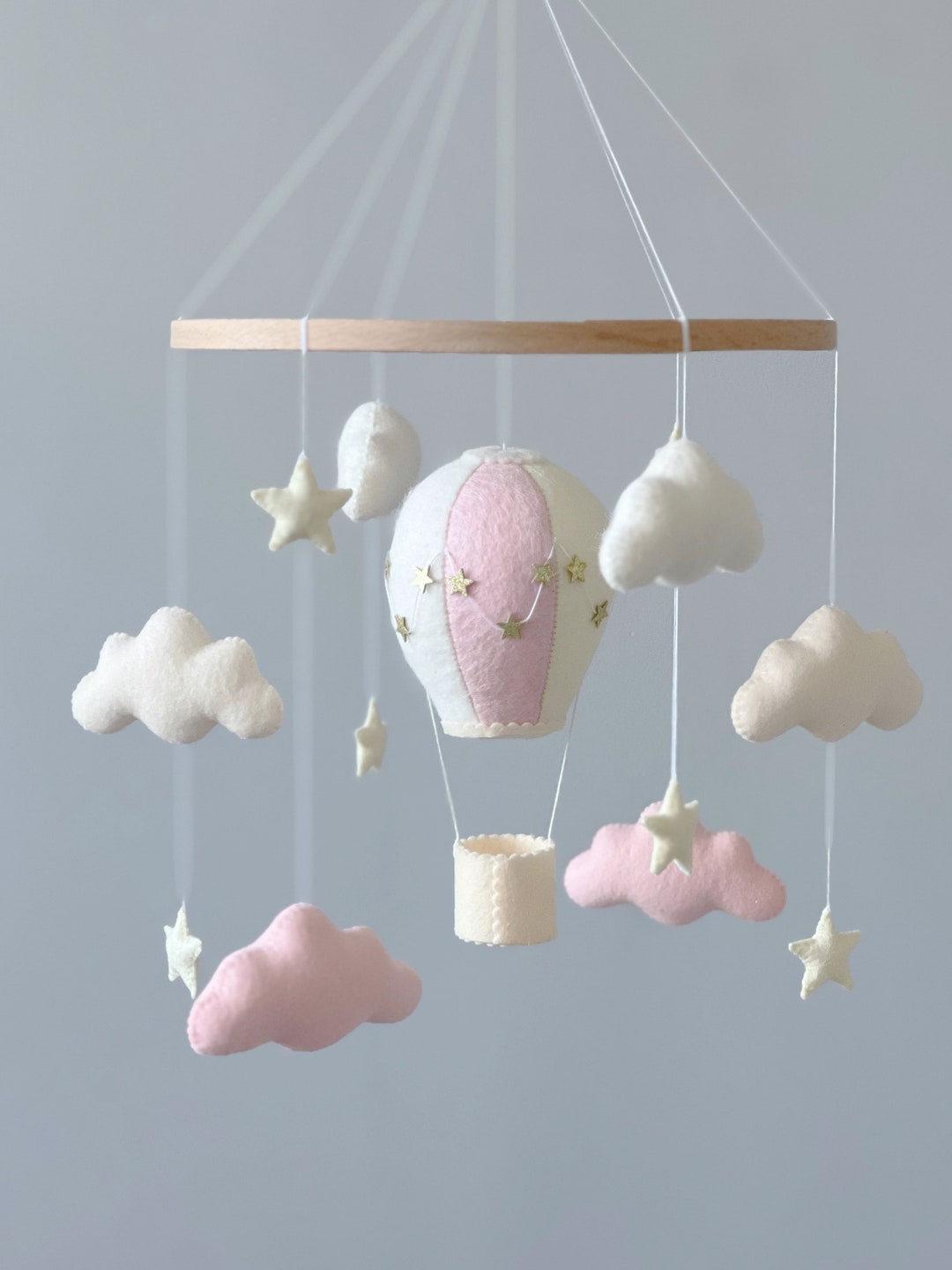 Baby Mobile Air Balloon Nursery Baby Crib Mobile Hanging Mobile Baby ...