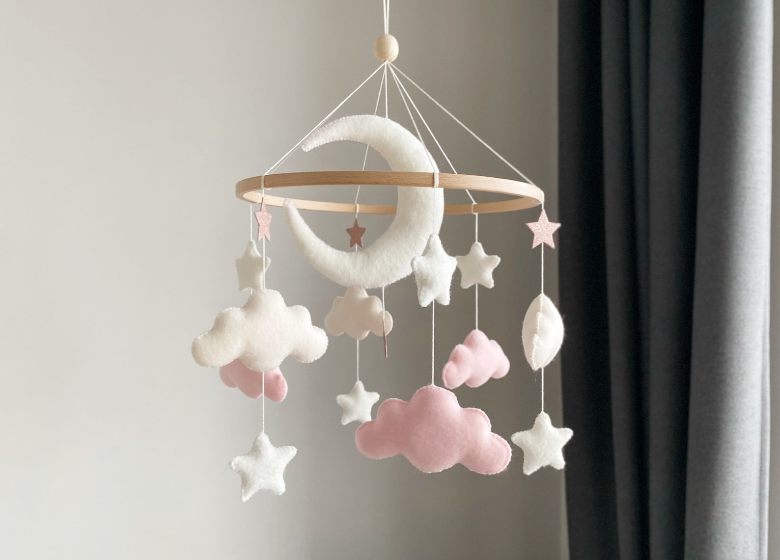 Baby Mobile Girl Neutral Baby Mobile Starry Night Baby - Etsy