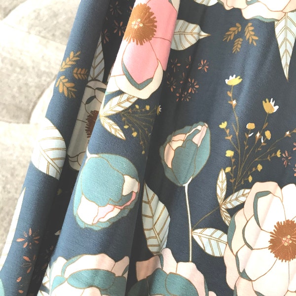 Floral Knit Fabric - Etsy