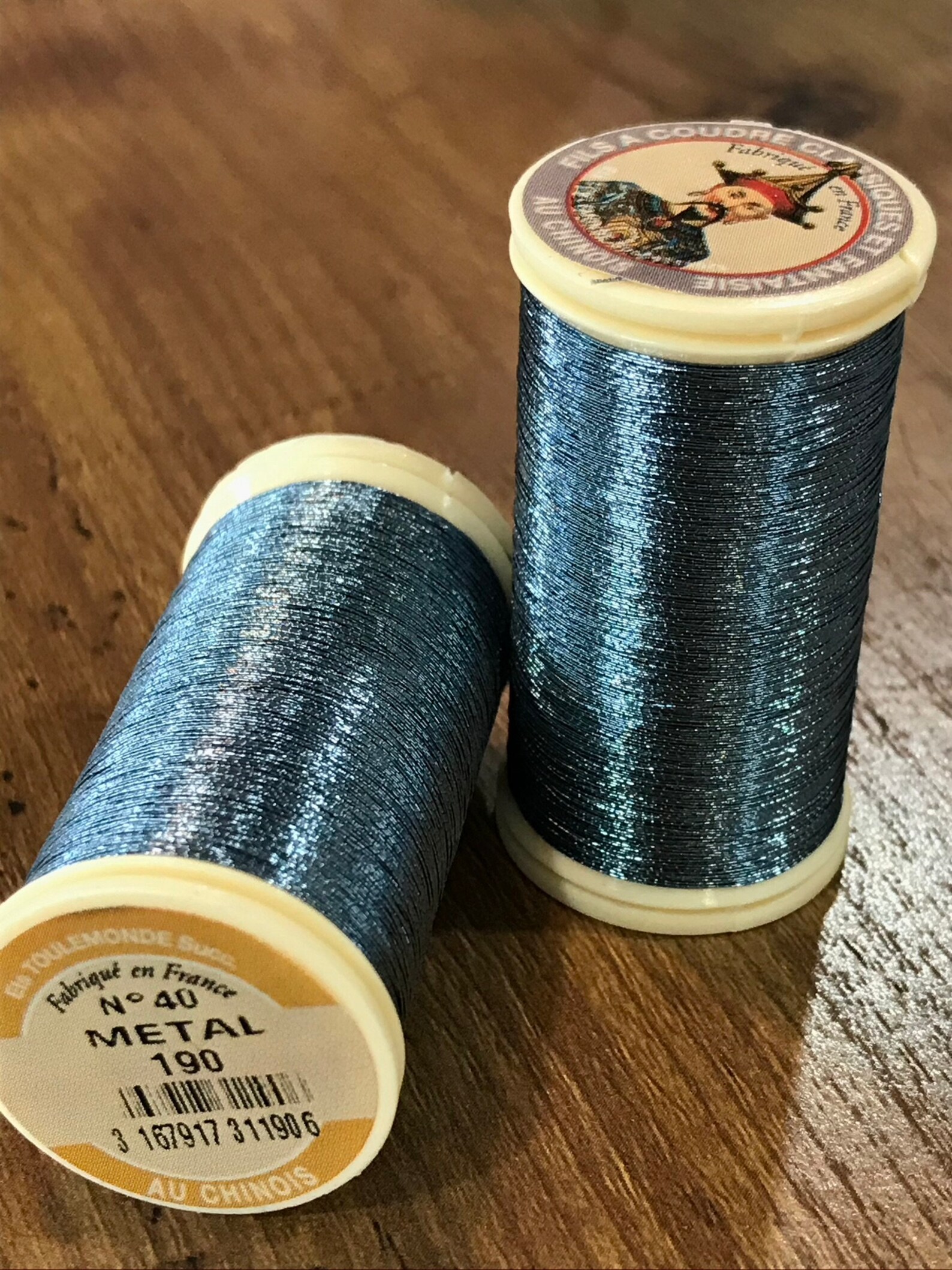 Sajou No. 190- GRAY/ GREY Metallic Thread- Fil Au Chinois - Etsy