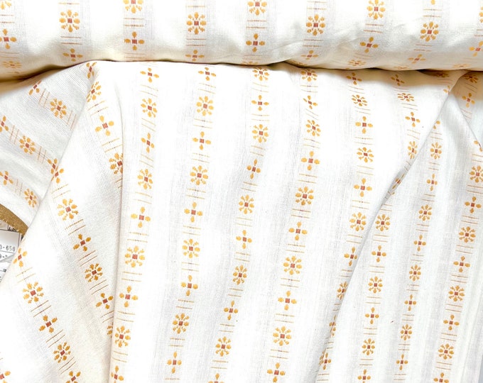 Beautiful Woven Cotton Fabric- Forest Forage- Daisies “cream"- Fableism ...