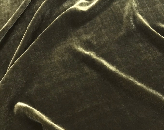 Iridescent Velvet- Moss/ Olive Green- Silk Rayon Blend- 45" Wide - Etsy