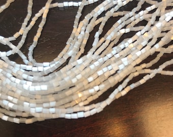 White Bugle Beads - Etsy