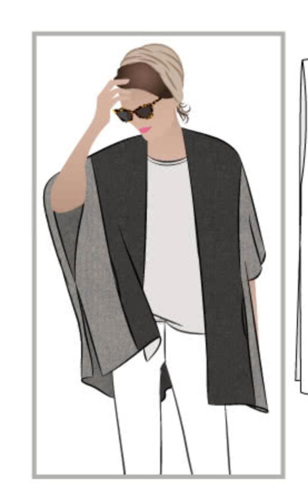 Mickie Cape- Style Arc Paper Pattern- Sizes 4-16, 18-30 - Etsy
