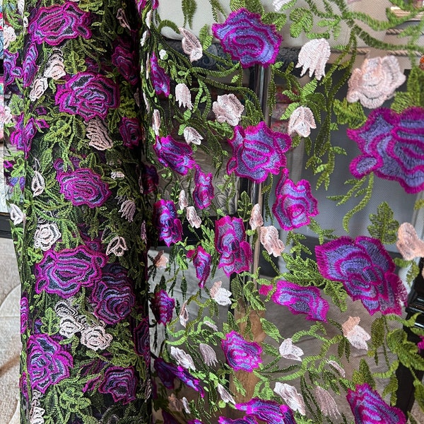 Embroidered Mesh - Etsy