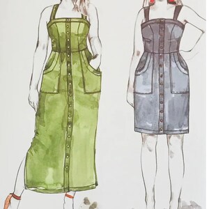 Fiona Sundress Closet Core Paper Pattern Size 0 20 - Etsy