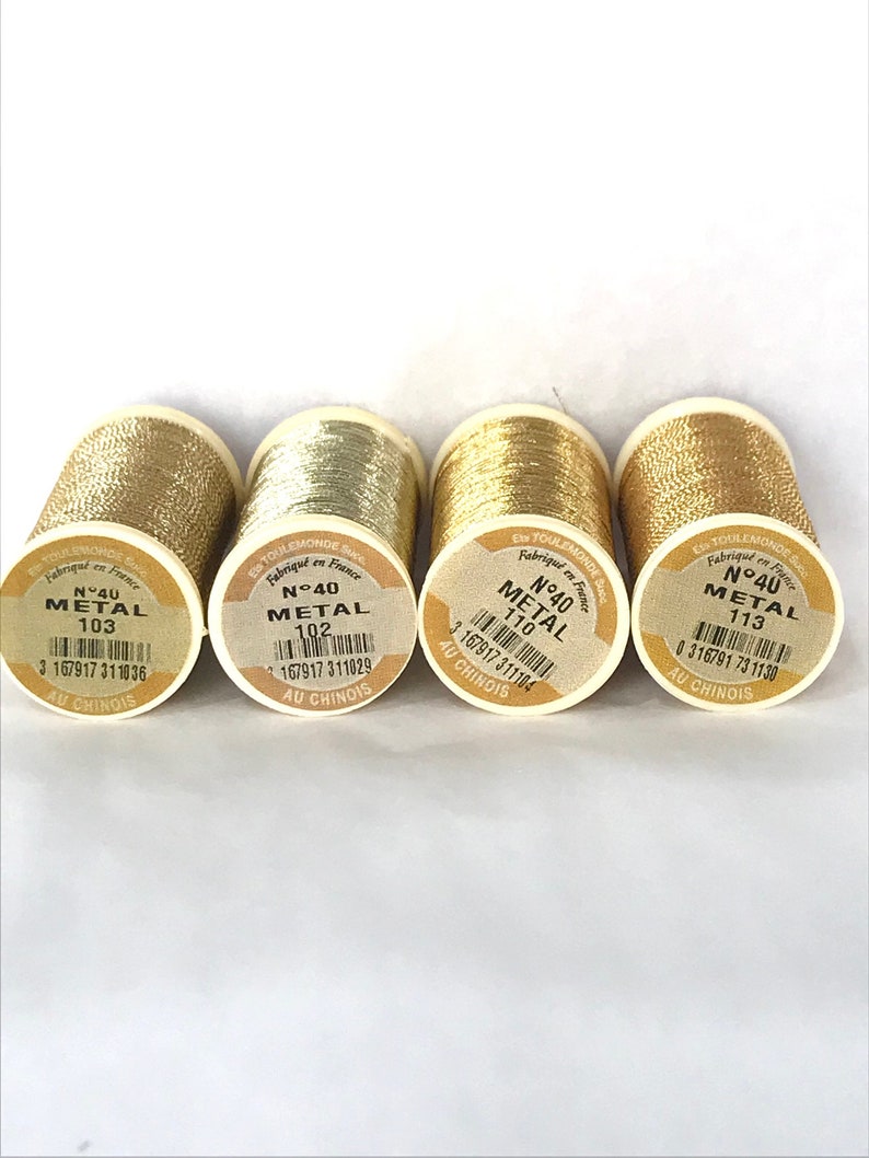 4 Pack Deal Gold Variety Sajou Metallic Thread Fil Au | Etsy