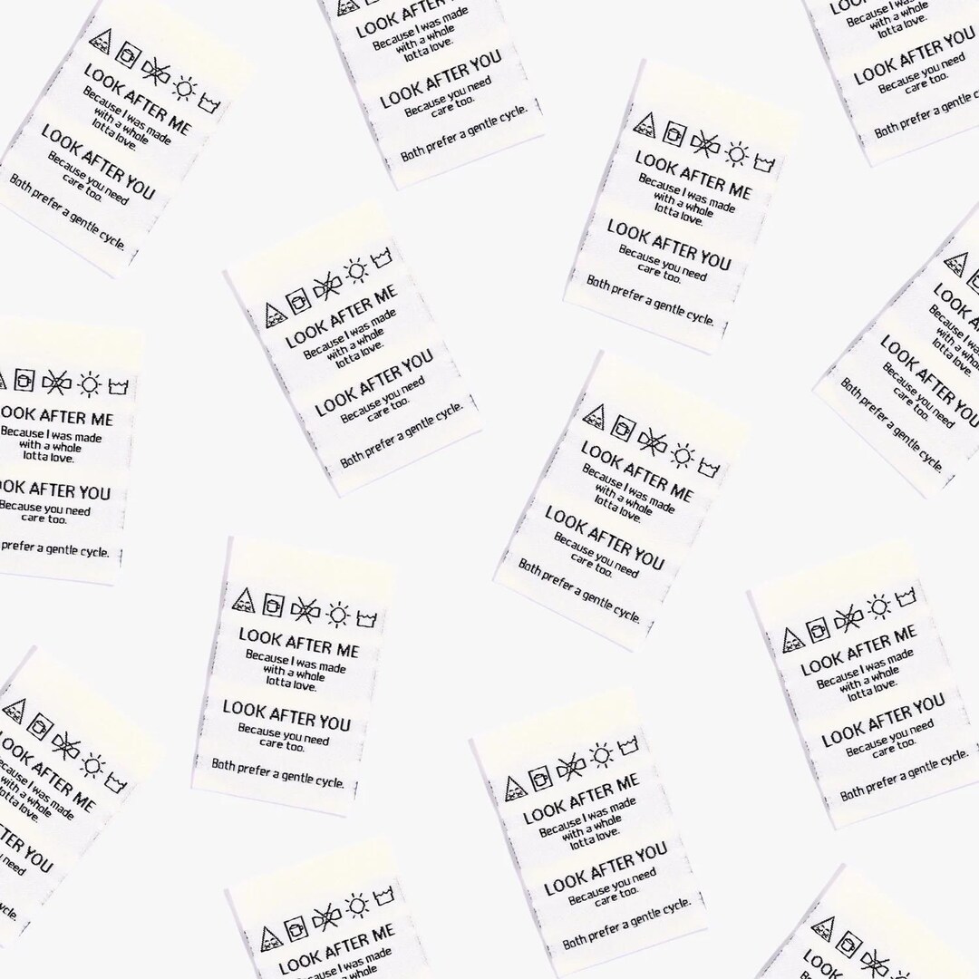 Woven Labels- “look After Me Look After You" | 6 Pack- KATM - Etsy