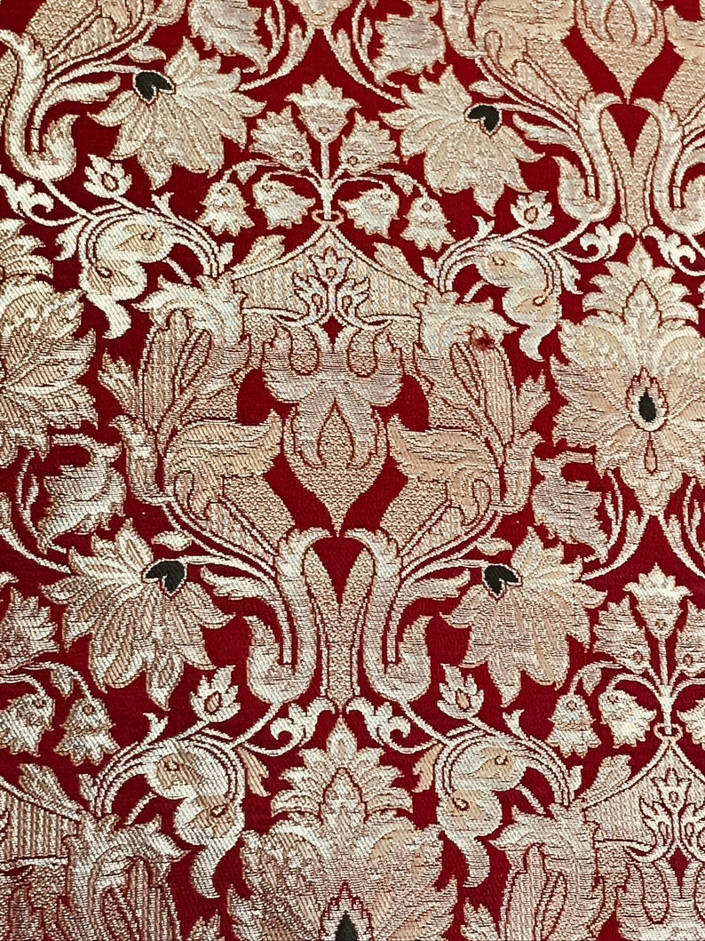 Red and Gold Brocade | Etsy