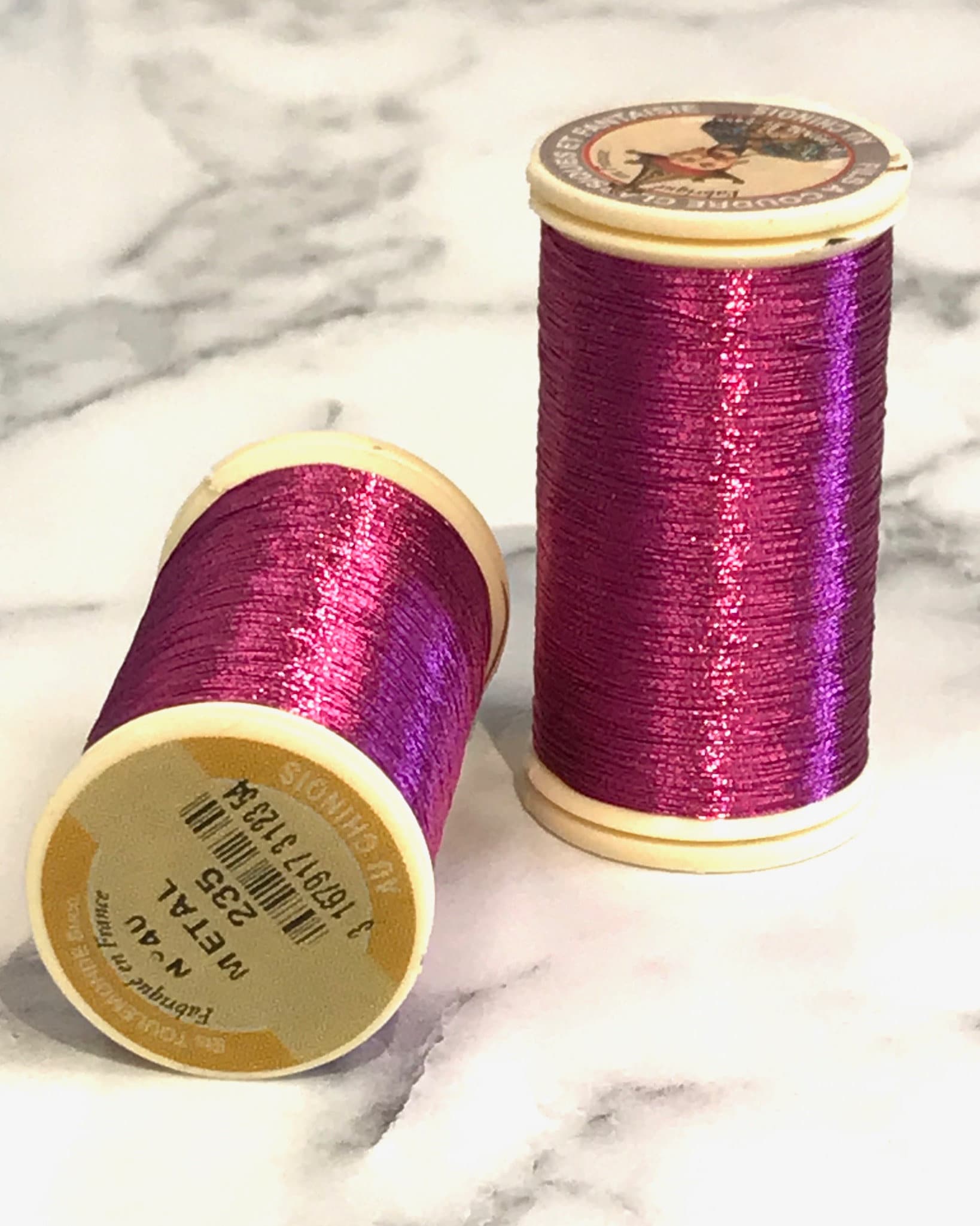 Sajou No. 235 FUCHSIA Metallic Thread Fil Au Chinois - Etsy