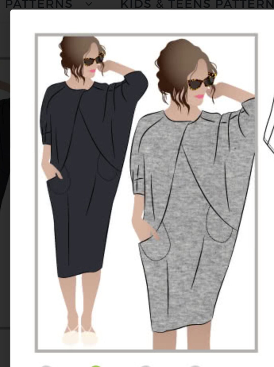 Hedy Designer Dress- Style Arc Paper Pattern- Sizes 4-16, 18-30 - Etsy