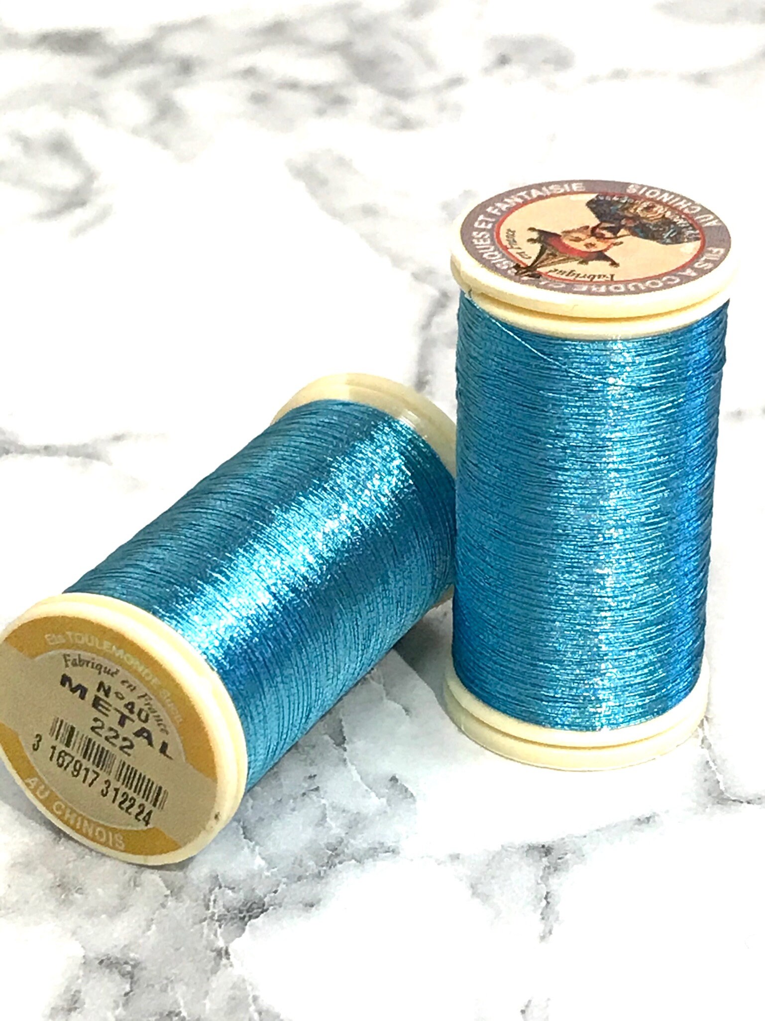 Sajou No. 222 OCEAN Metallic Thread Fil Au Chinois | Etsy