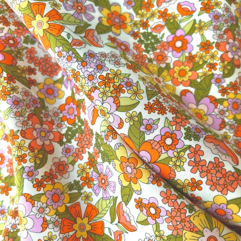 Groovy Fabric - Etsy