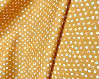 Colorful Crayon Dots Fabric Crayon Polkadots in Rainbow Colors by ...