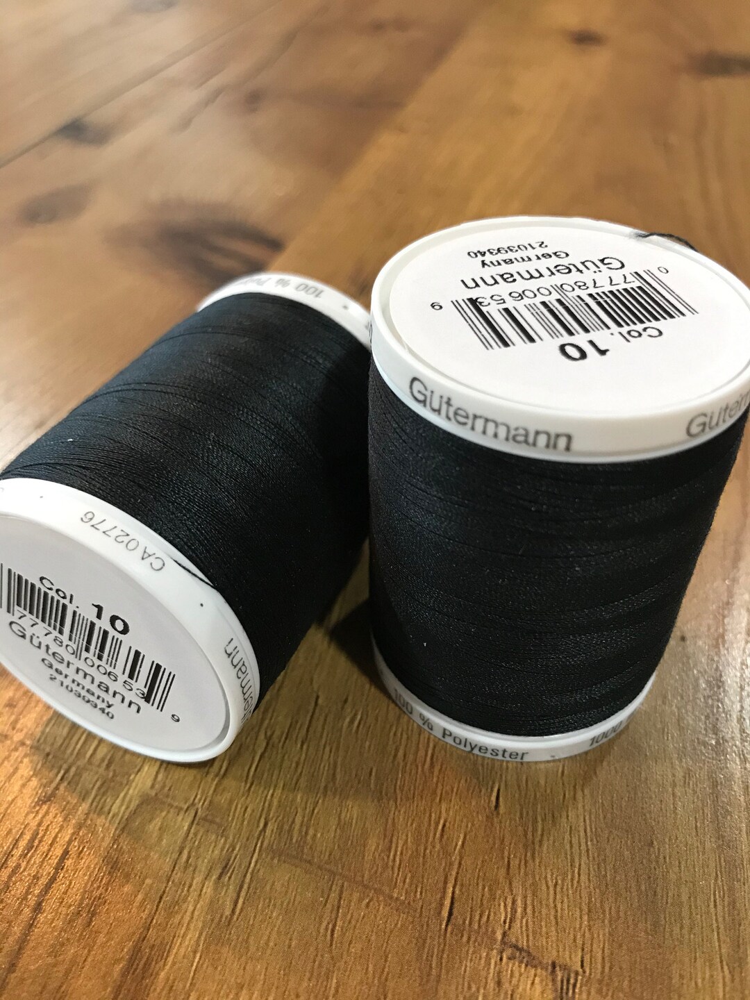 Gutermann Sew-all Thread 1000m/1094y BLACK #10 (1 SPOOL) - Etsy